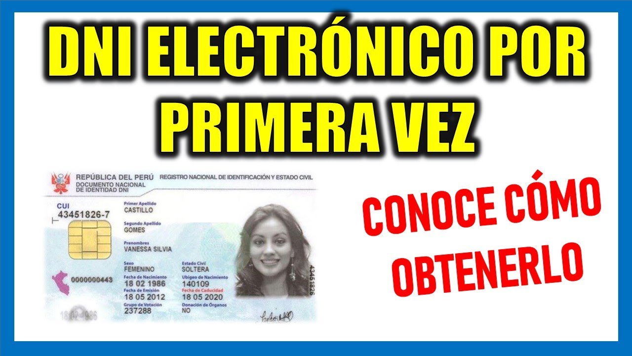 ¿Cómo tramitar el DNI ELECTRÓNICO por primera vez? RENIEC 2025 - YouTube