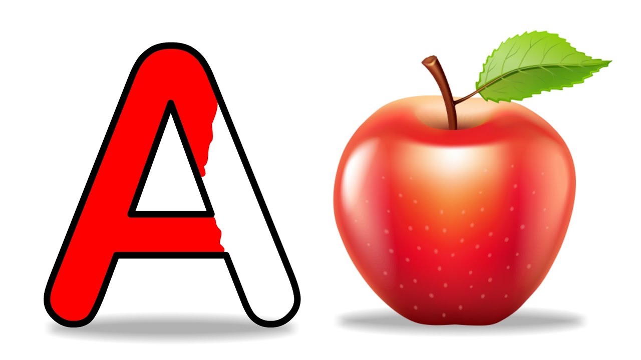 A for Apple || How To Draw Alphabet A and Coloring || ABC Alphabet ...