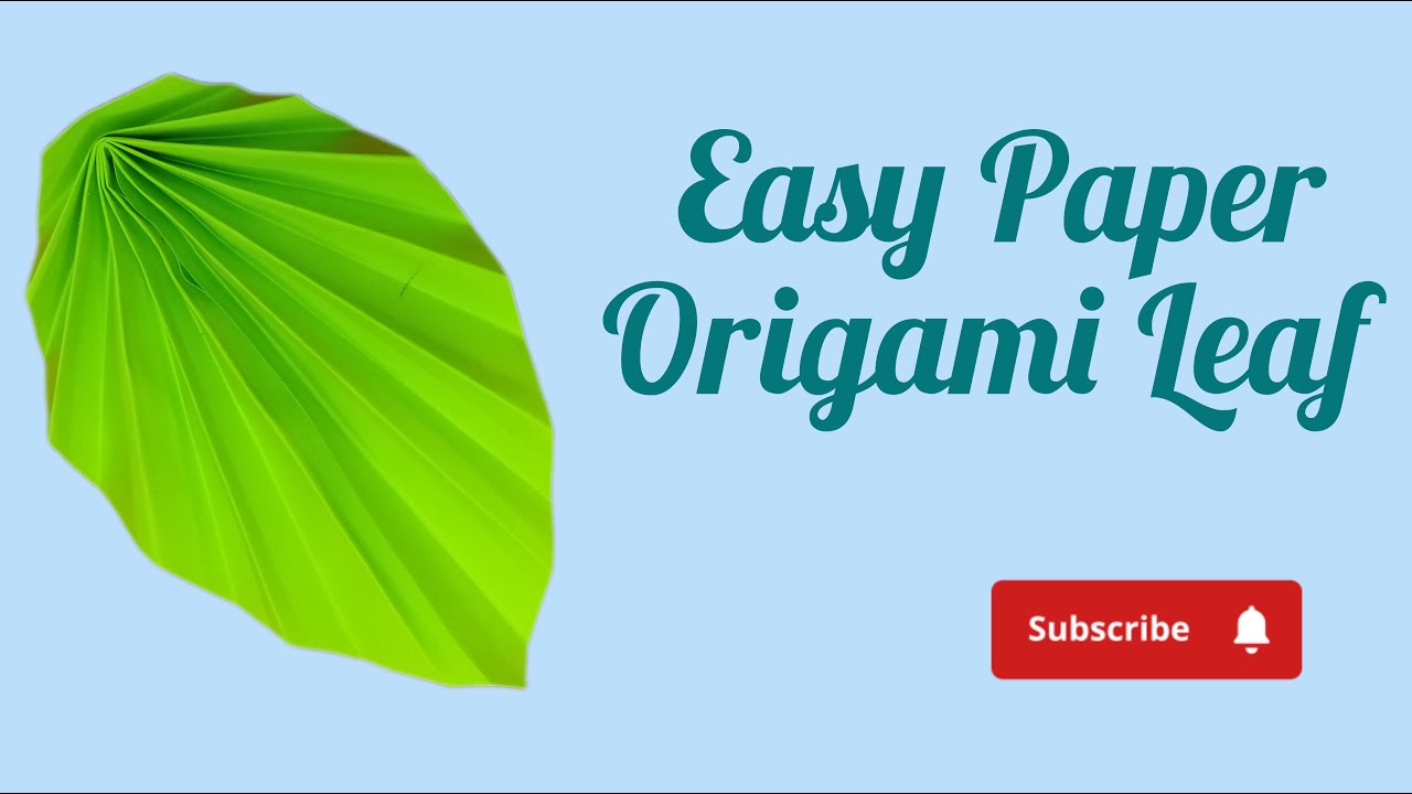 Easy Origami Leaf Tutorial🌿 || Paper Leaf || DIY ...