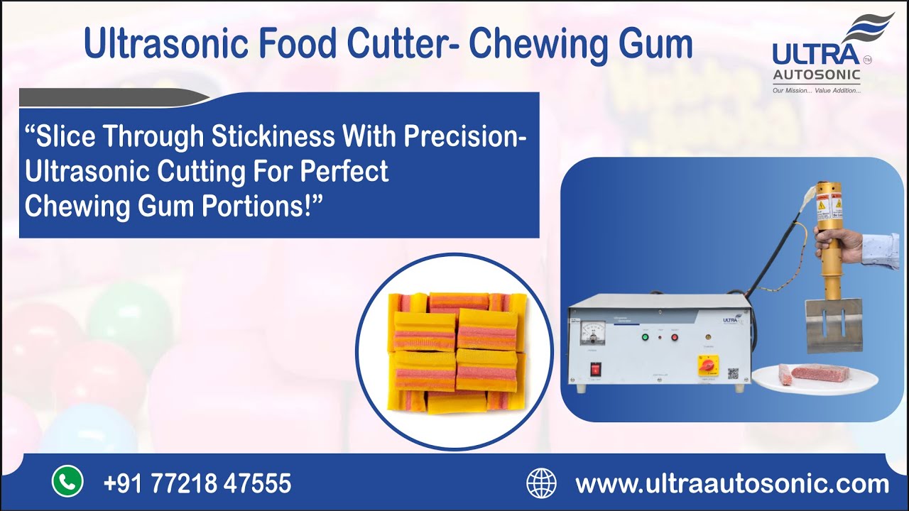 Cutting Chewing Gum Like Butter?! 🔪 | Ultrasonic Food Cutter in Action ...