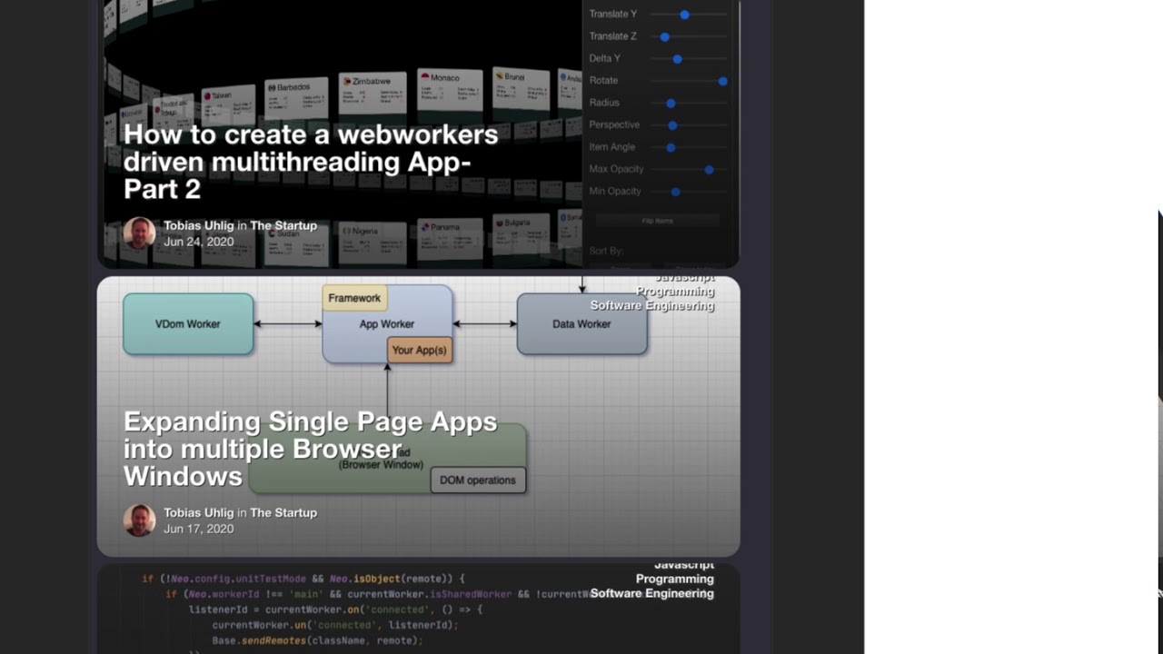Neo Website: Responsive multithreading App - YouTube