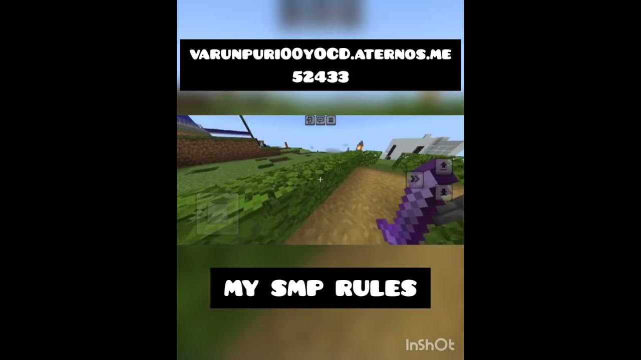 Guy's my smp rules and join my smp bedrock+java🥴#shorts #minecraft ...