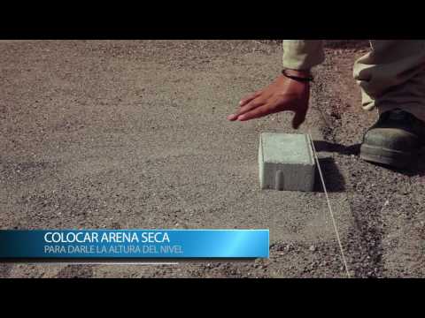 Instalación de adoquín.