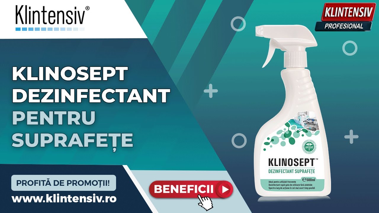 KLINOSEPT – Dezinfectant rapid pentru suprafețe RTU, pe bază de alcool ...