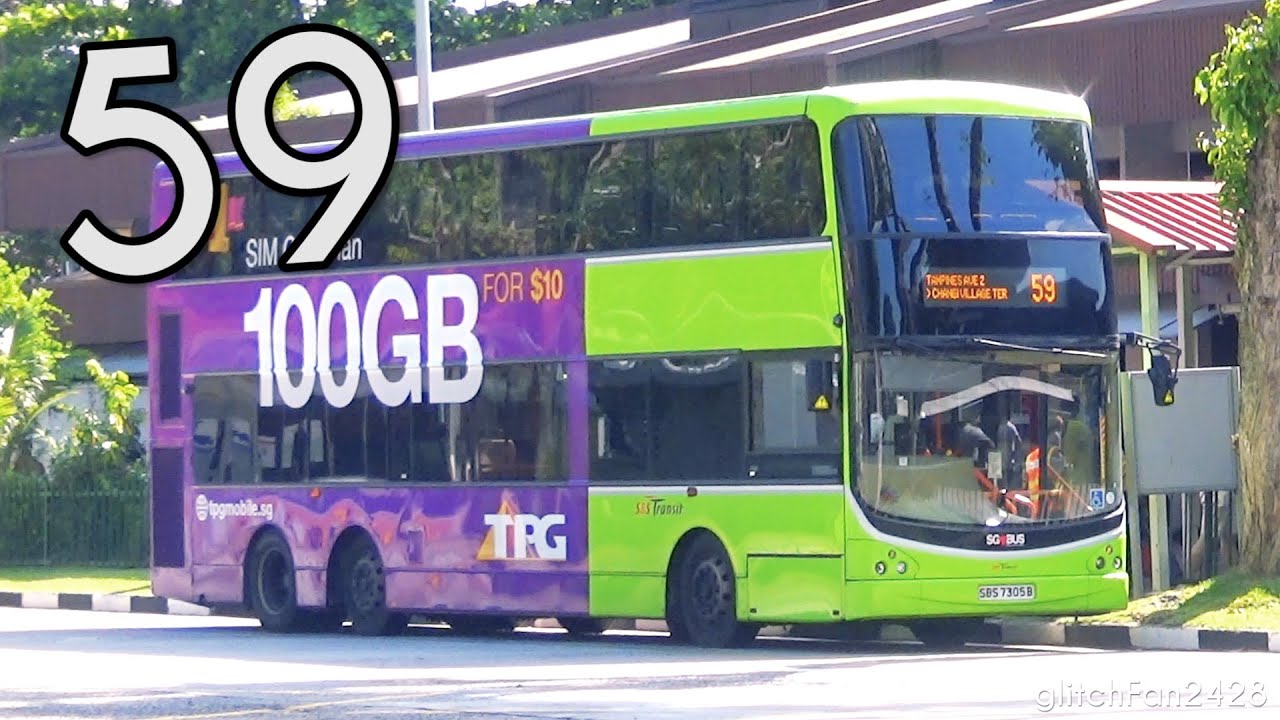 [SBST] (Retired) SBS7305B on Service 59 - Volvo B9TL CDGE - YouTube