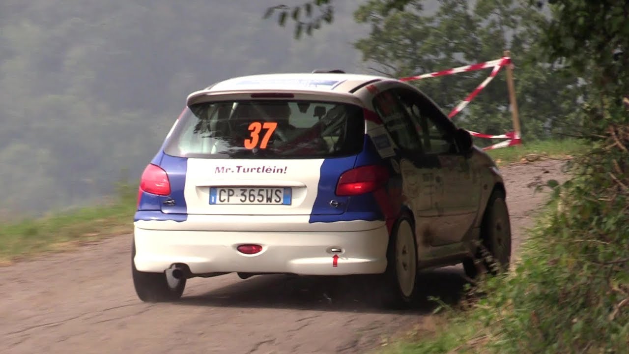 Peugeot 206 Gr.A rally racing - Show, handbrake, crazy driving & on ...