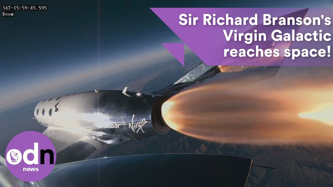 Sir Richard Branson's Virgin Galactic reaches space! - YouTube