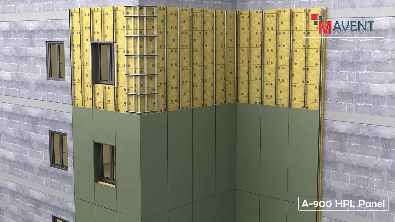 MAVent Facade Systems A-900 HPL BIG Panel - YouTube