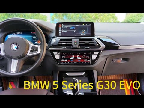 BMW 5 Series G30 Car Digital AC Screen Panel New Upgrade - YouTube