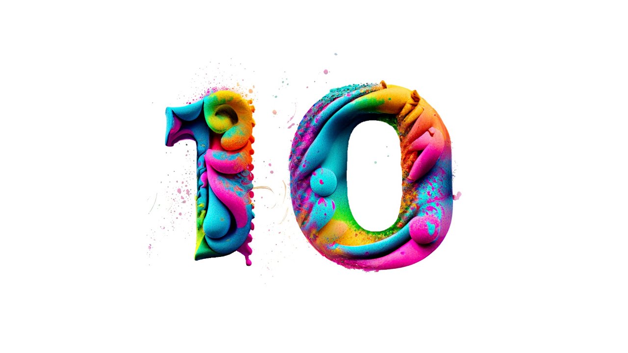10 Second Countdown Holi - YouTube