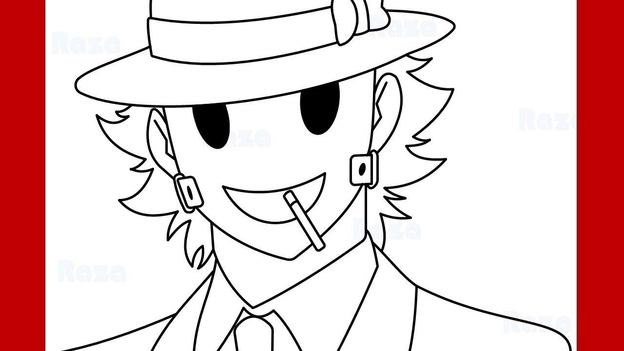 How to Draw sniper mask from Tenkuu Shinpan High Rise Invasion Step by ...