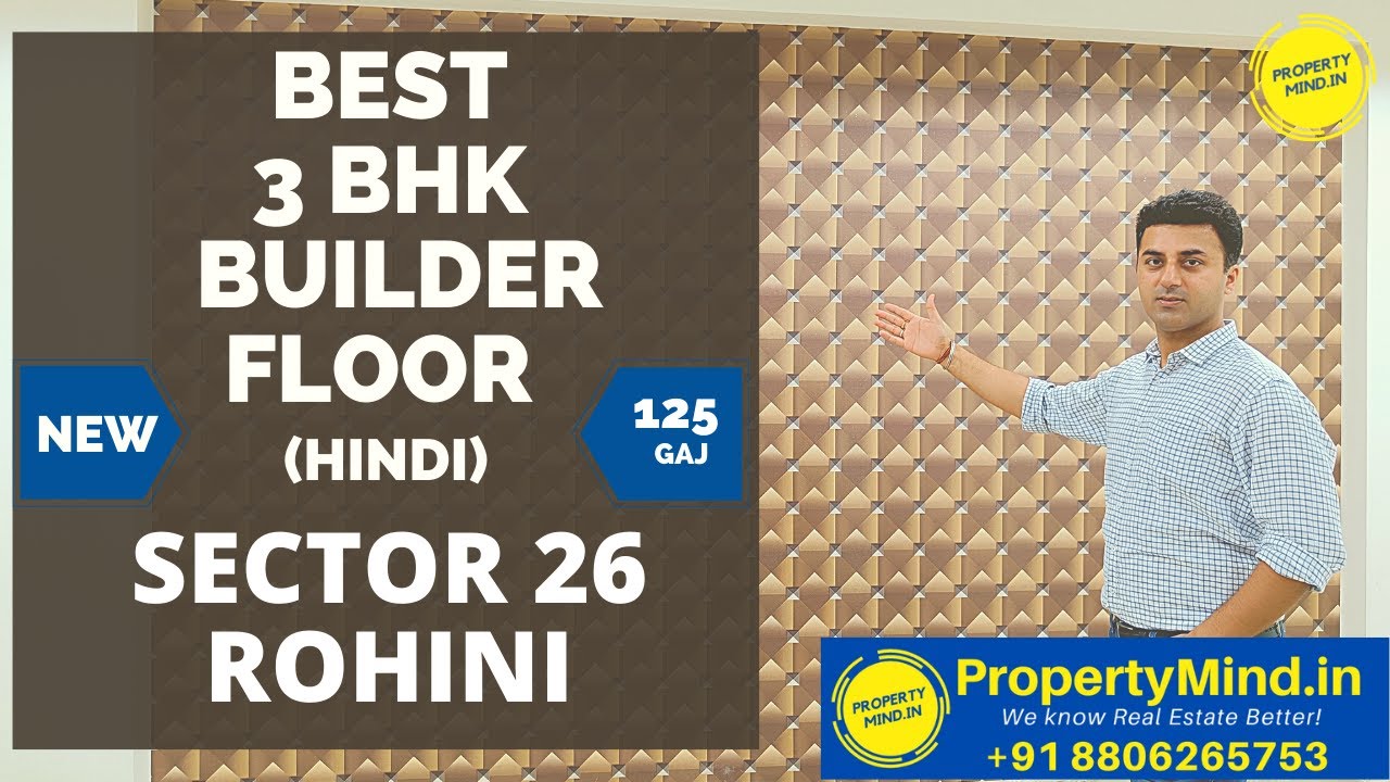 Floor in Delhi - 3 BHK - Sector 26 Rohini - New Construction - 125 gaj ...
