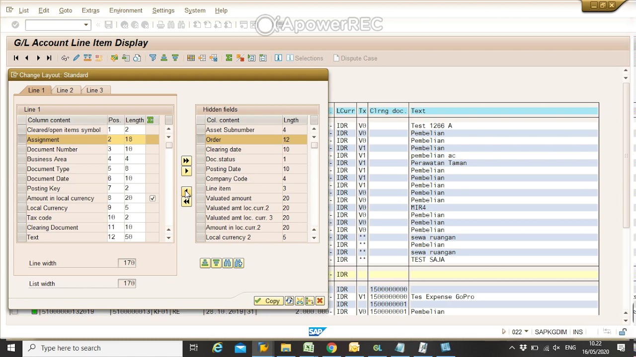 Report Detail transaksi SAP FBL3N part 3 #SAPFICO - YouTube
