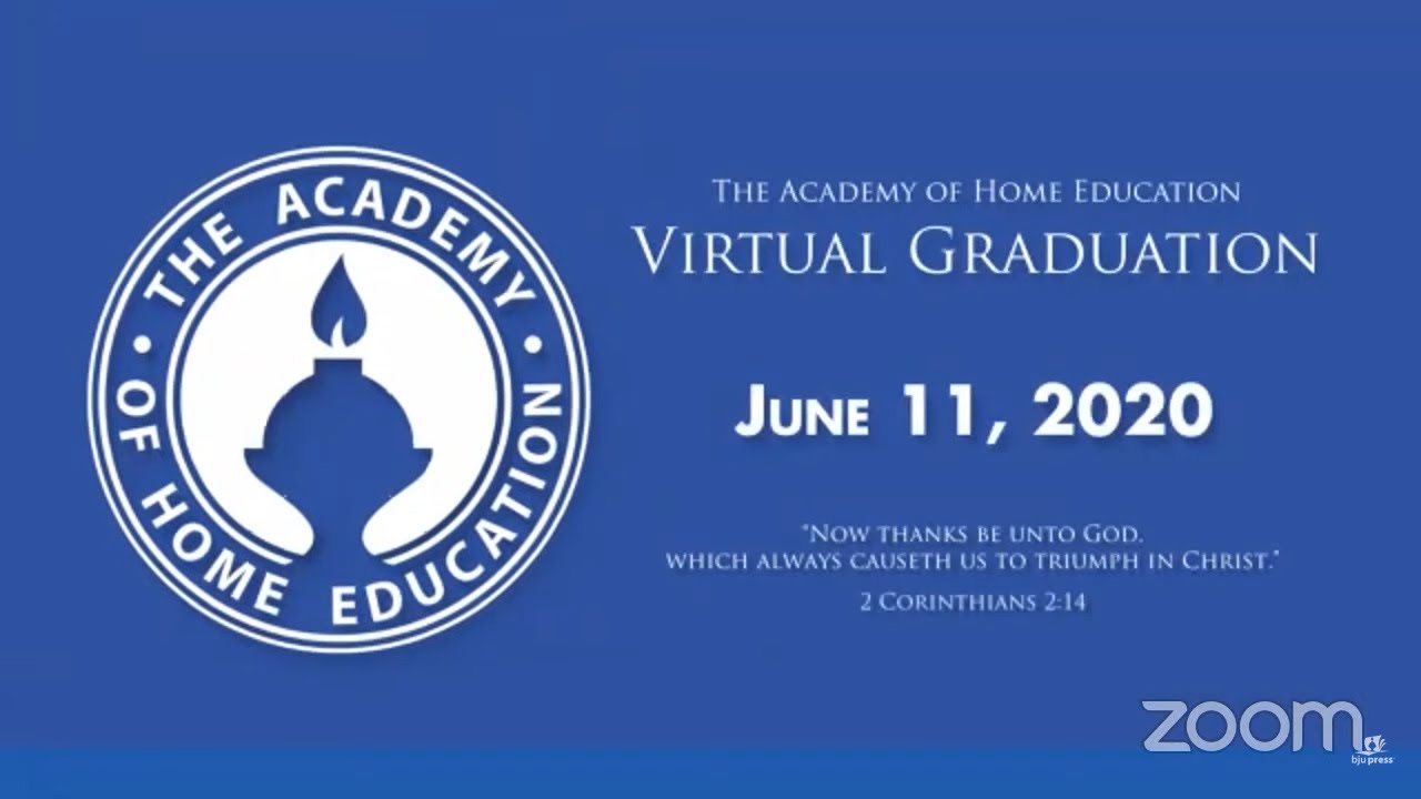 The Academy of Home Education 2020 Graduation Ceremony - YouTube