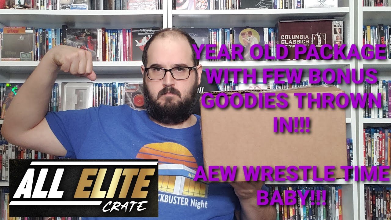 AEW ALL ELITE CRATE PLUS AEW DVD OOP UNBOXING FROM 11 MONTHS AGO ...