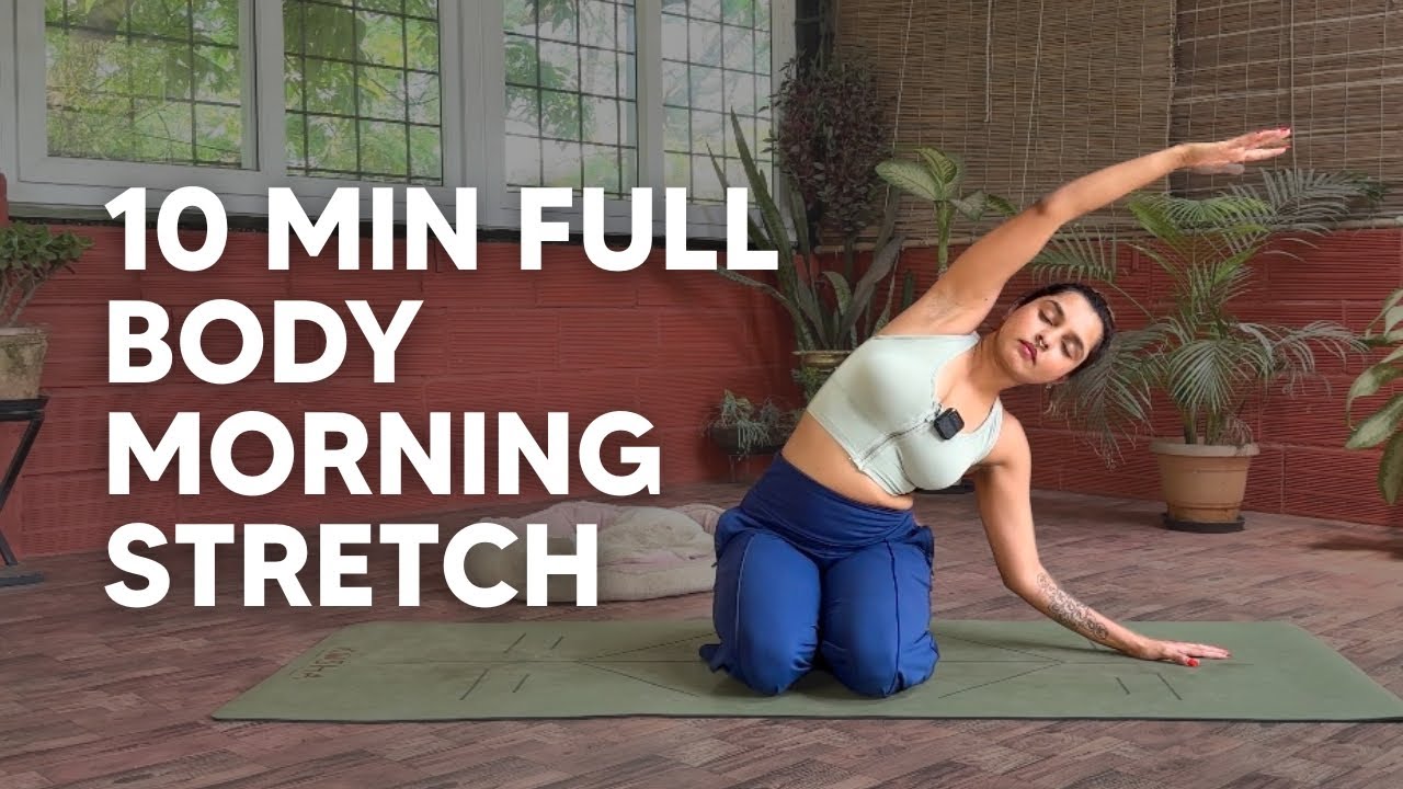 10 min Morning Yoga | Gentle Full Body Stretch Routine (For all levels ...