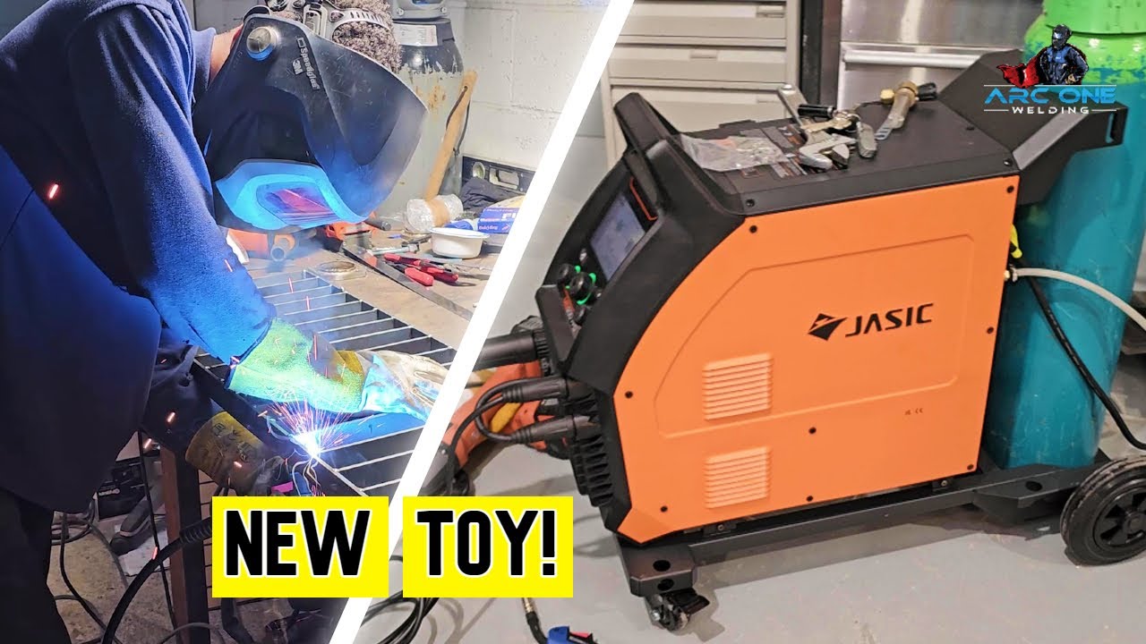 Random Welding Jobs From Home Using The New - JASIC MIG 200 PFC - YouTube