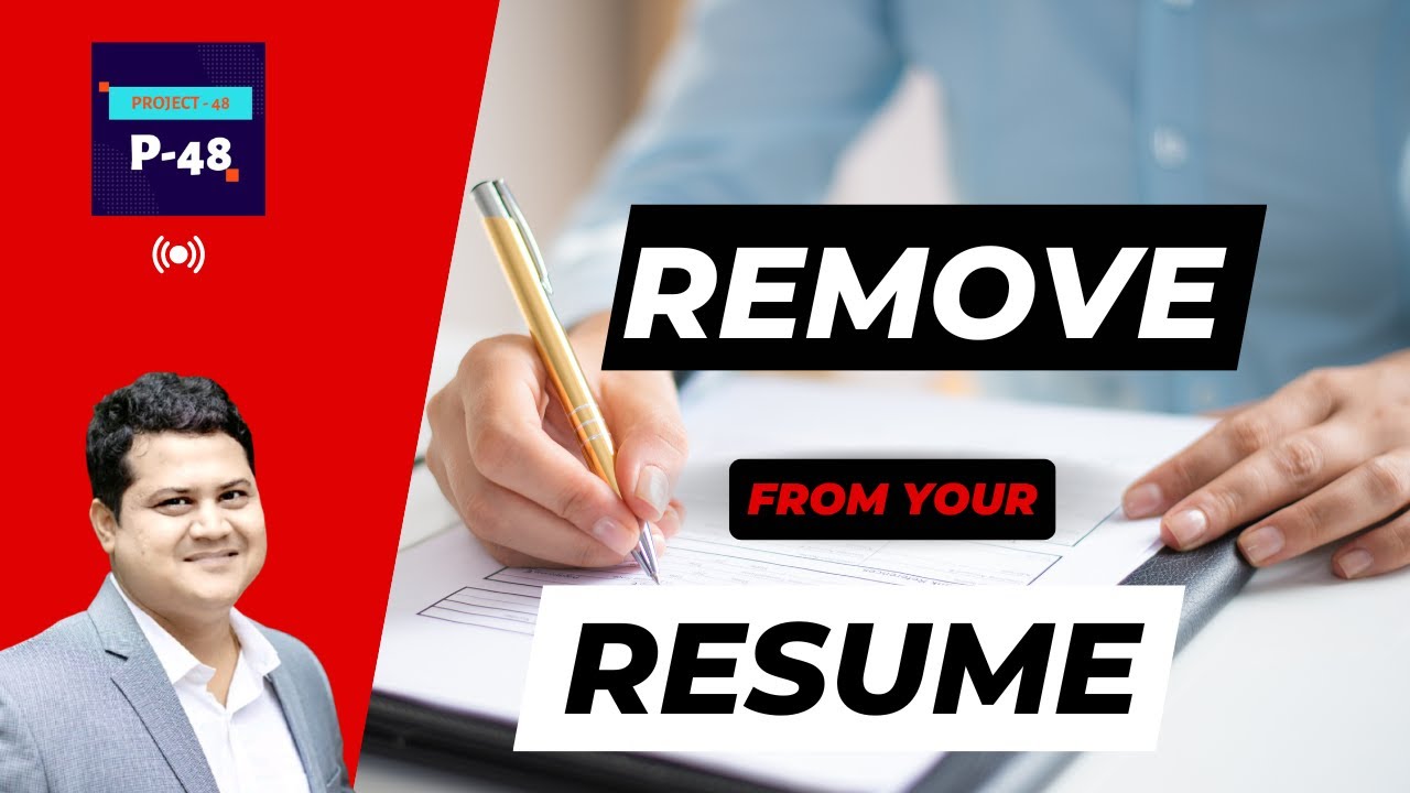 Six things to remove from your resume NOW ! #resume - YouTube