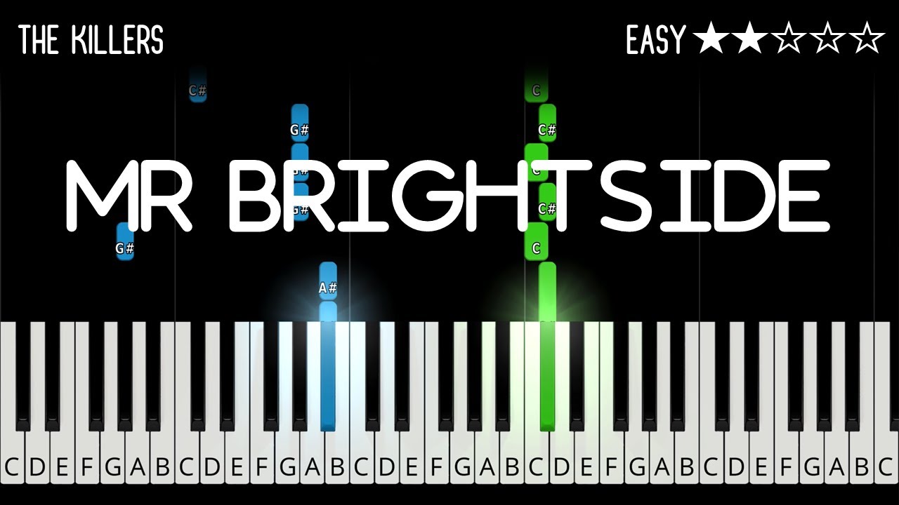 The Killers - Mr Brightside - EASY Piano Tutorial - YouTube