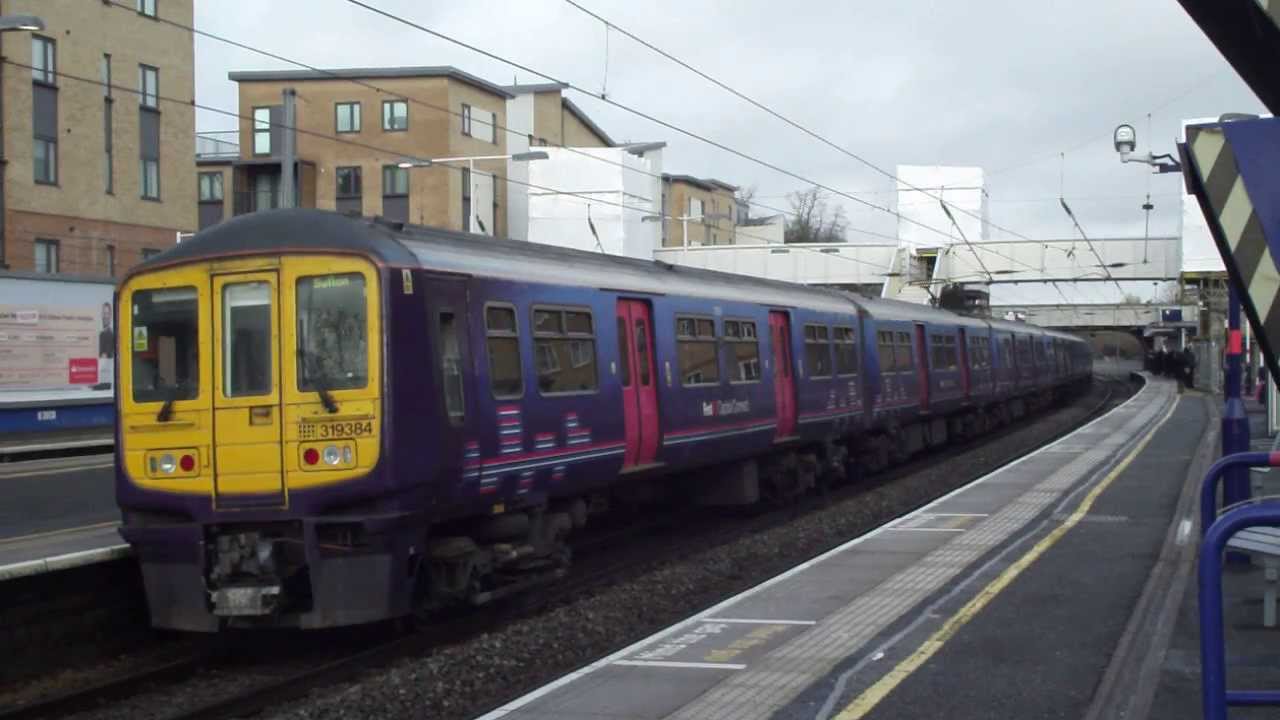 Class 319 - First Capital Connect - Elstree And Borehamwood Station (HD ...