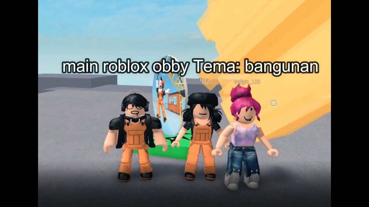 roblox sama fika dan tata roblox obby Tema : bangunan - YouTube
