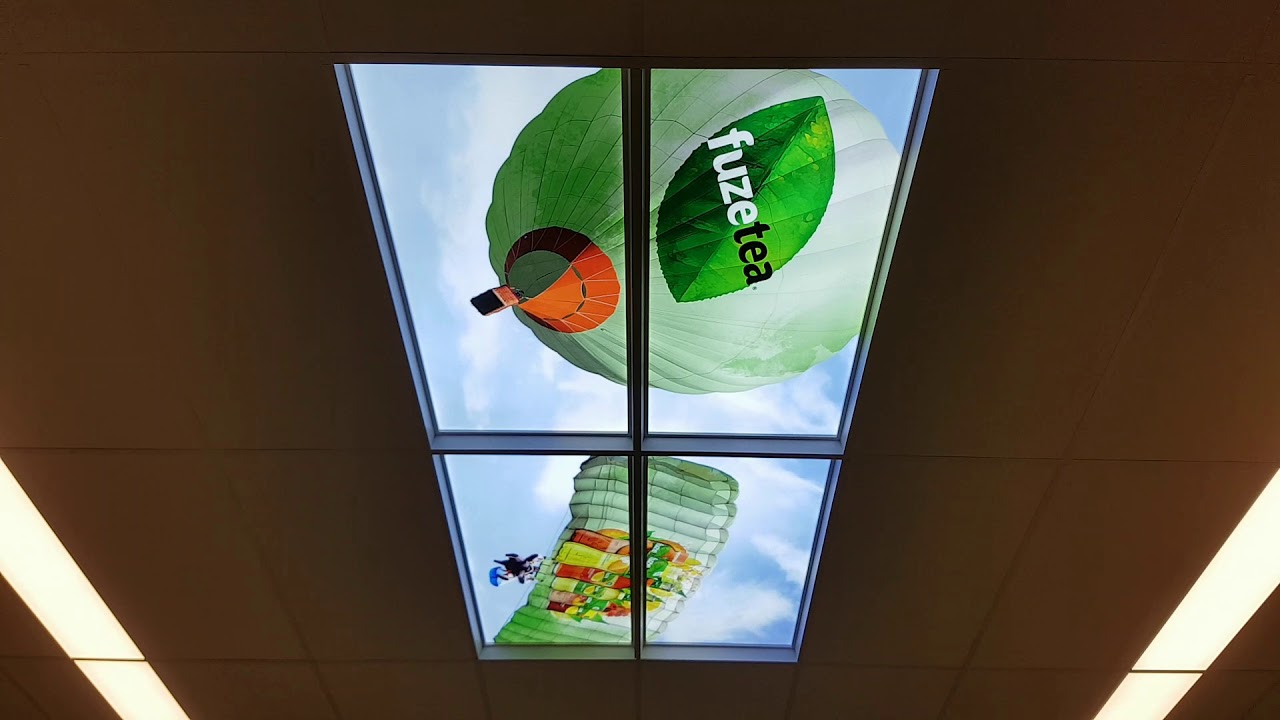 Promotion & Branding of Fuze Tea with Deco DayLight LED daylight panels ...