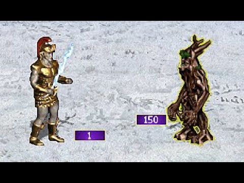 Heroes 3 - 1 TITAN vs 150 DENDROID GUARDS - YouTube