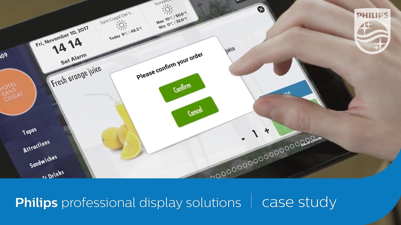 Philips Professional Display Solutions - Hotel Sant Cugat - YouTube