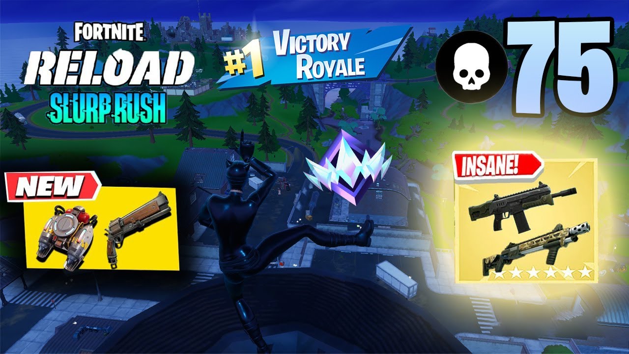 75 Elimination NEW MAP High Kill Reload Ranked Gameplay Wins (Fortnite ...
