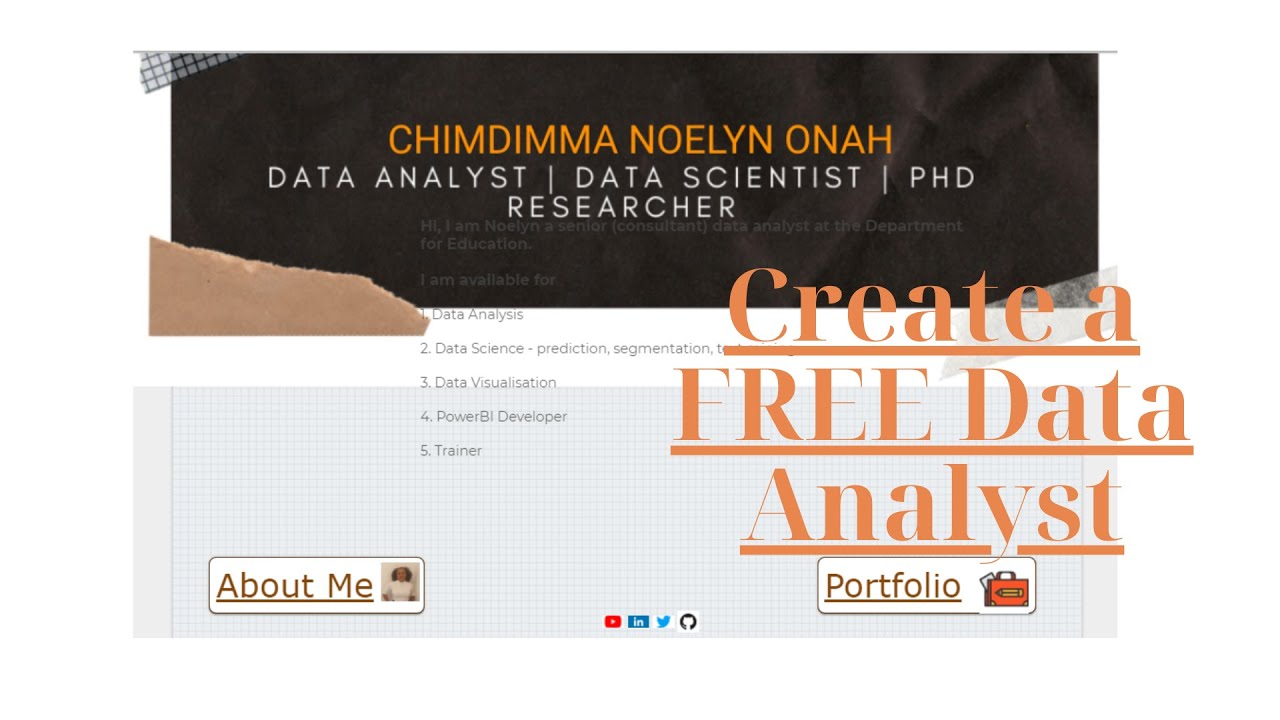 Create your Data Analyst Portfolio in (Looker) google data studio - YouTube