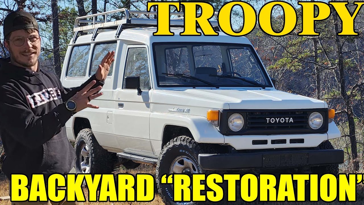 I RESTORED AN ULTRA RARE TROOPY IN MY BACK YARD: Toyota FJ70 - YouTube