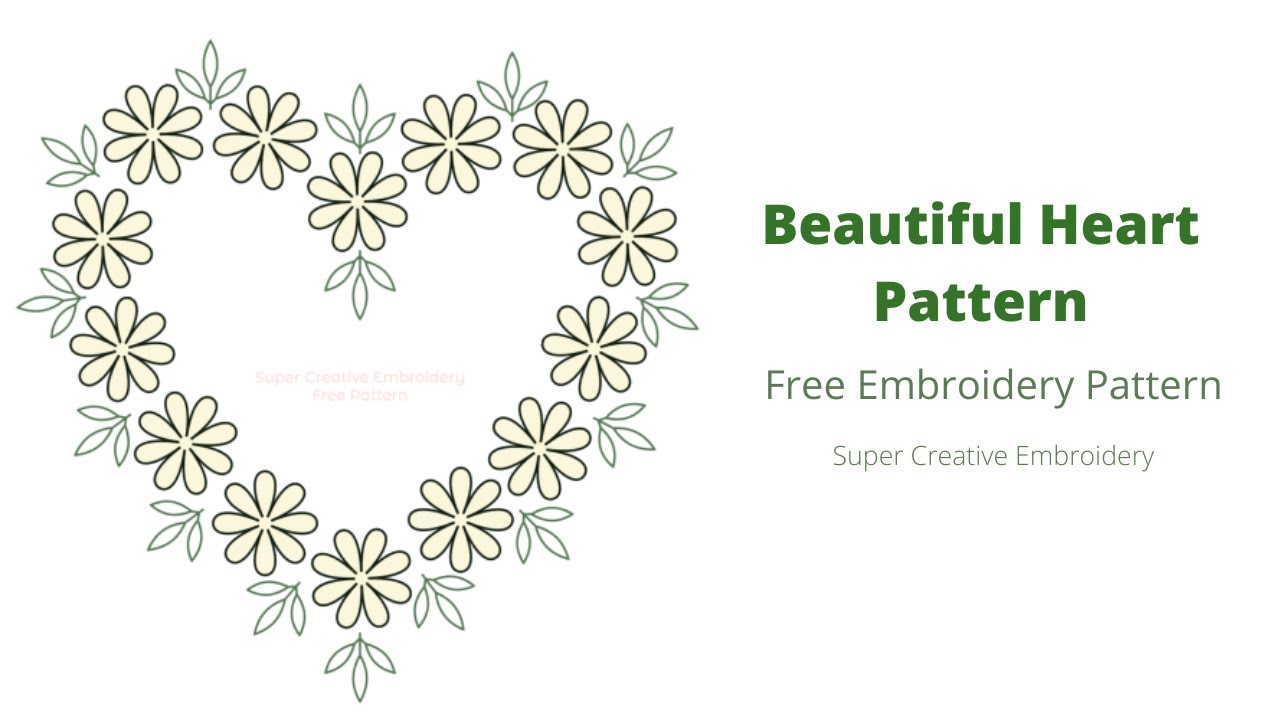 Elegant and Beautiful Floral Heart Pattern / Free Floral Pattern by ...