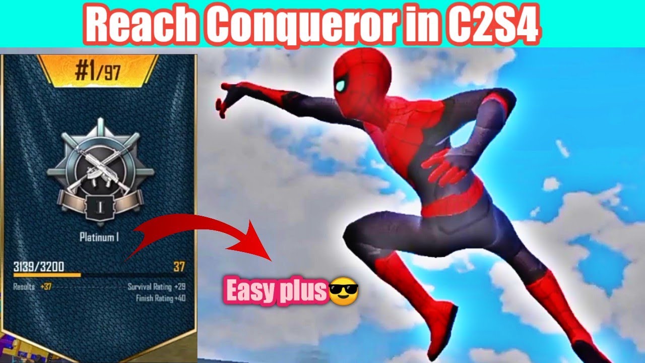 How to reach Conqueror in C2S4 | Solo Rank Push C2S4 | Day 8🇮🇳 ...