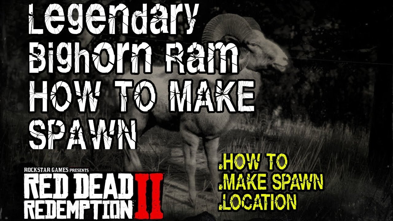 Gamer :RDR2 Legendary Bighorn Ram How To Make Spawn On Red Dead ...