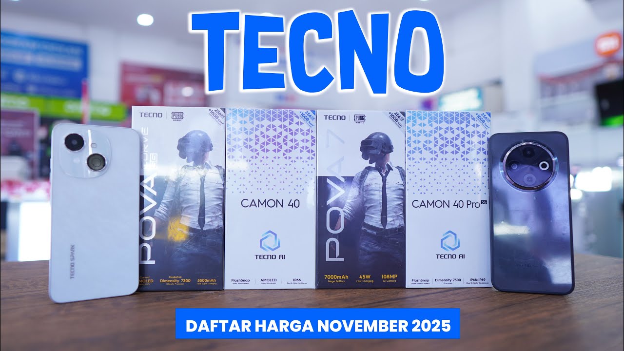 UPDATE !! DAFTAR HARGA TECNO TERBARU NOVEMBER 2025 - YouTube
