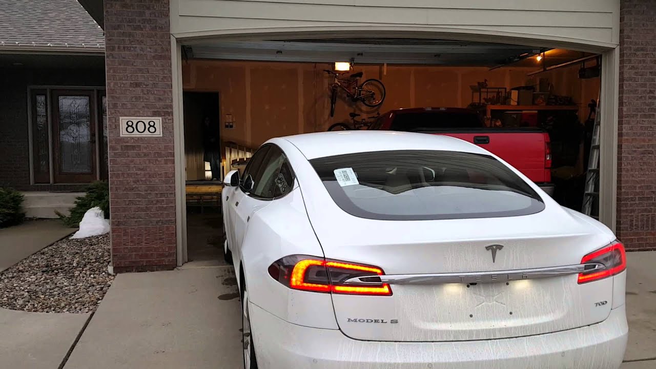 Tesla Model S - Configuring Home Link / Auto Park / Summon - YouTube