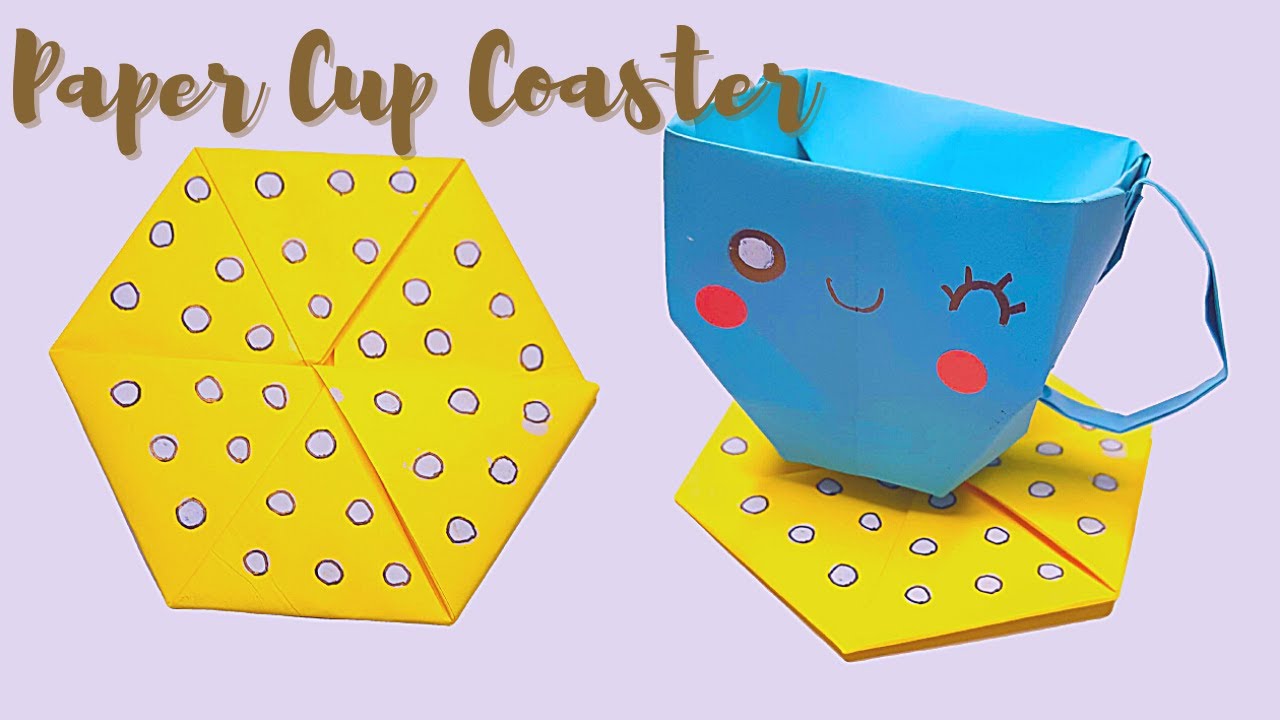 Paper Cup Coaster || How to Make DIY Easy Coaster by Paper Crafts - YouTube