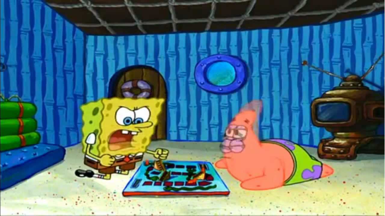 Spongebob und Patrick spielen Aale und Rolltreppen - YouTube