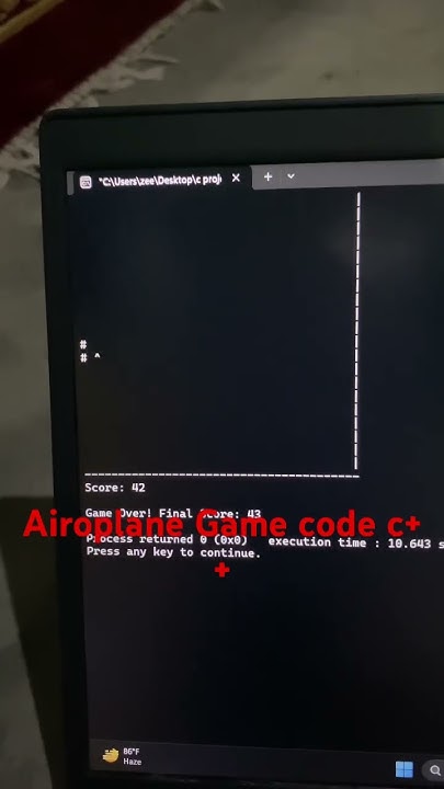 c++ airoplane game code #viralvideo #coding #youtubeshorts #programming #gameplay #airoplane ...