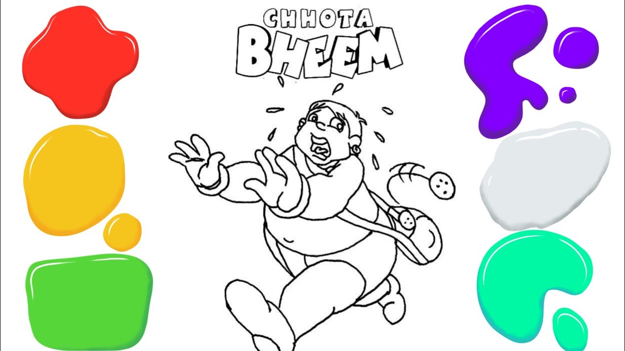 How to Paint Kalia🤪 with Laddu Step by Step for Kids| Painting ...