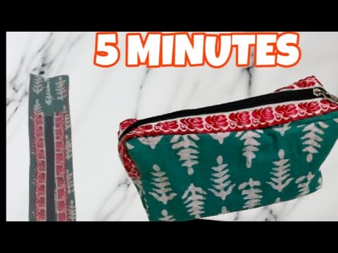 pencil pouch step by step tutorial/pouch cutting and making idea ...