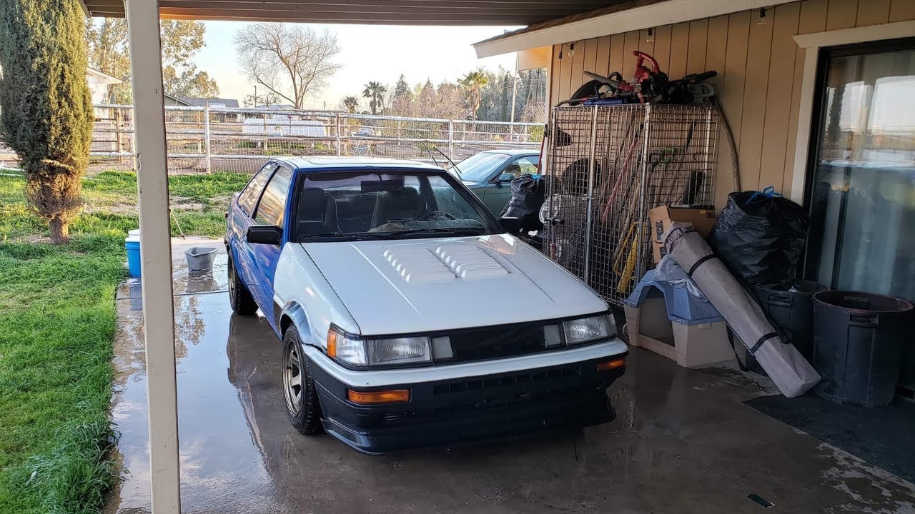 Aligning AE86 fiberglass hood for that perfect body line! Peachy Car ...