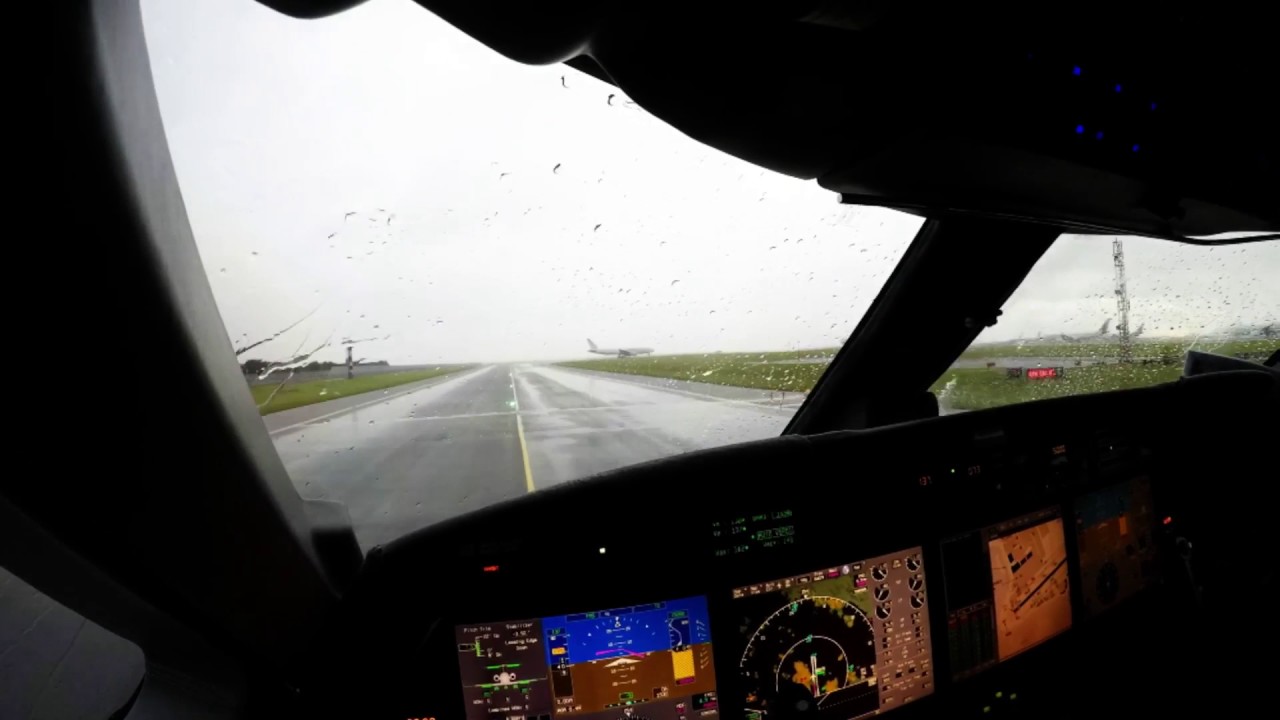 VHHH take off (typhoon MERBOK) - YouTube