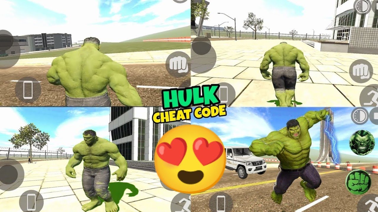 NEW SUPER HERO HULK MOD UPDATE | HULK CHEAT CODE IN INDIAN BIKE DRIVING ...