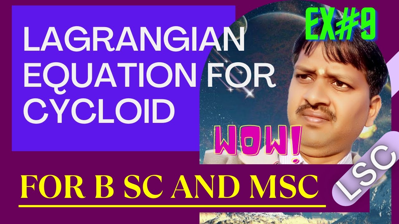 Lagrangian equation for cycloid - YouTube