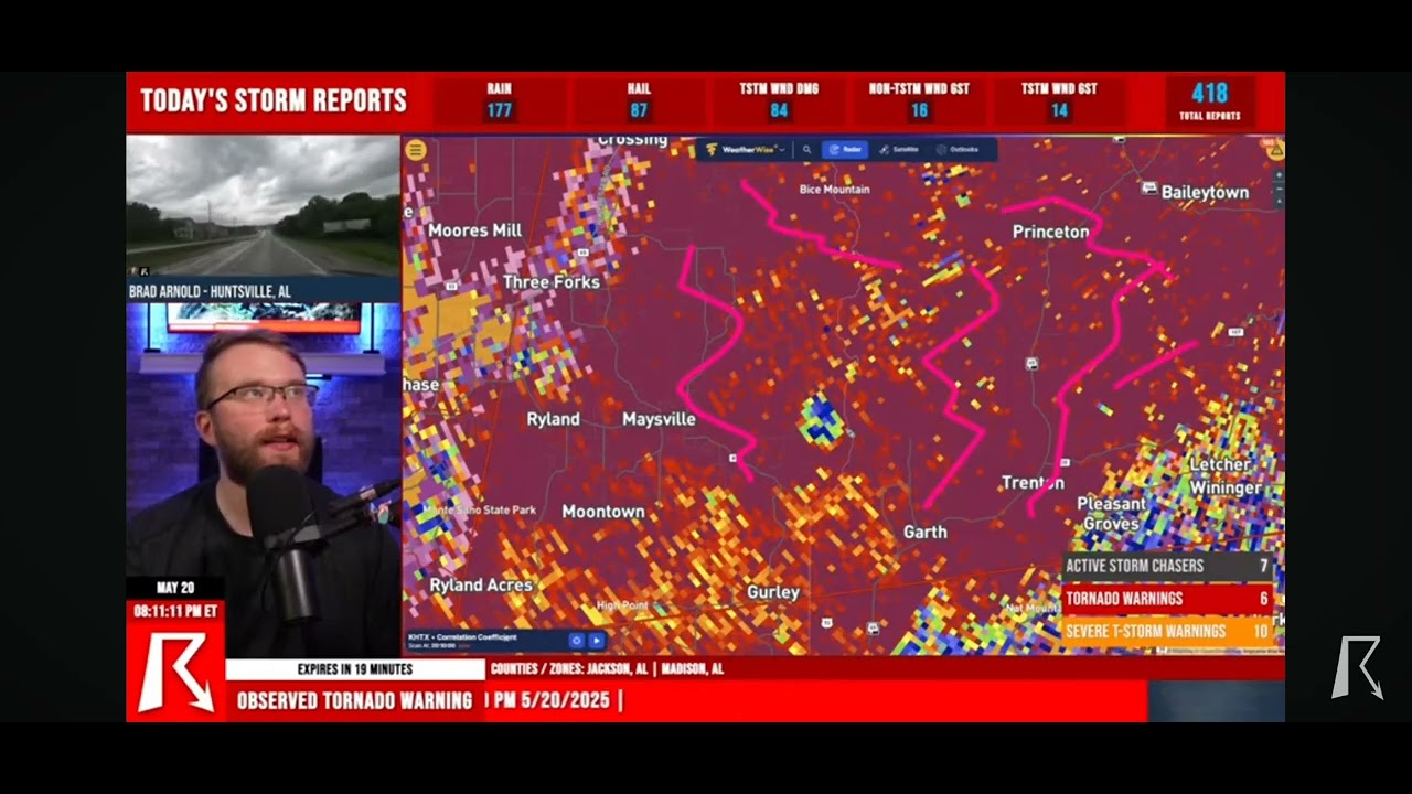 How to read a live tornado using the free weather wise app (ft. ryan ...