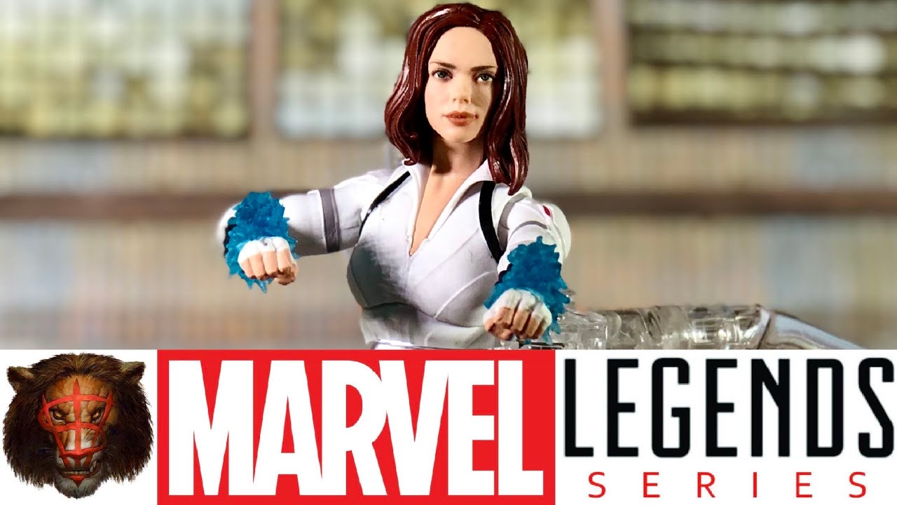 Marvel Legends Black Widow Deluxe White Suit Set Review - YouTube
