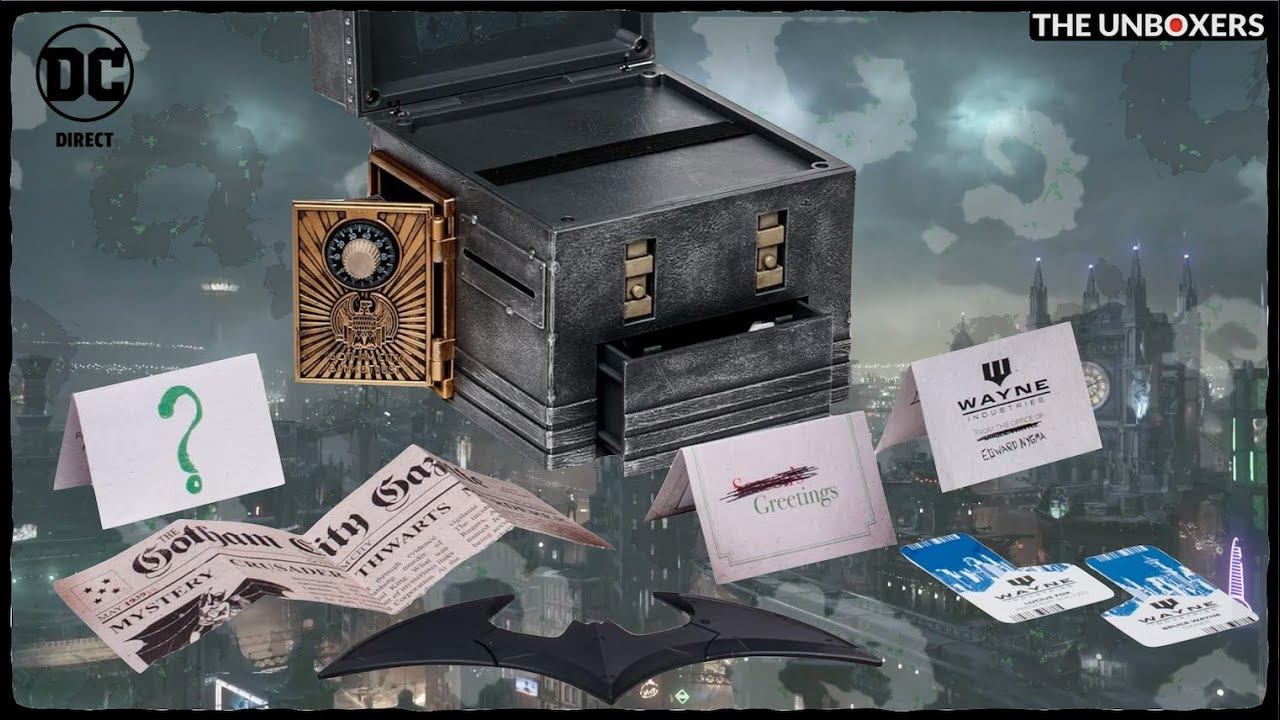 The Riddler's Puzzle Box Detective Mode Variant by McFarlane Toys - YouTube