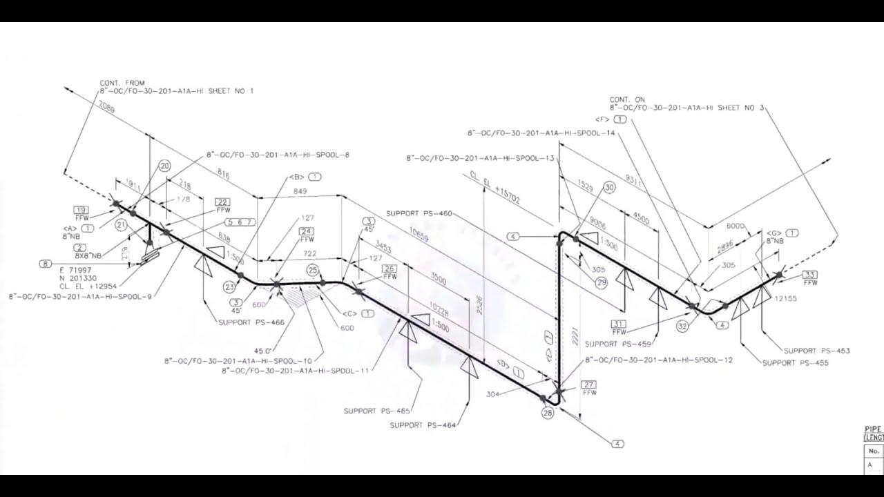 How to read, study Piping Isometric Drawing How to read and study ...