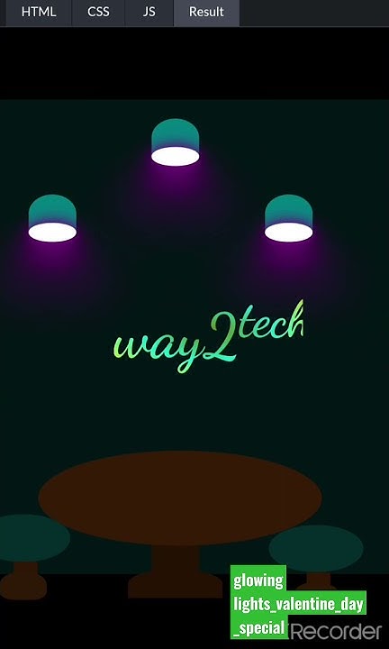 Glowing Lights Using Html And Css Shorts Youtubeshortsfeature London India Way2tech